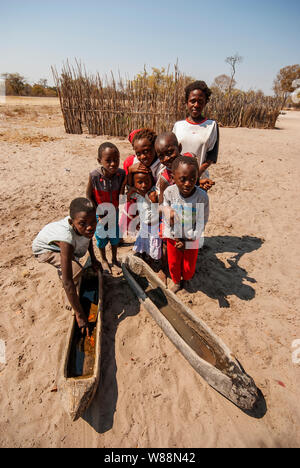 African boys at the Caprivi Strip, Namibia Stock Photo - Alamy
