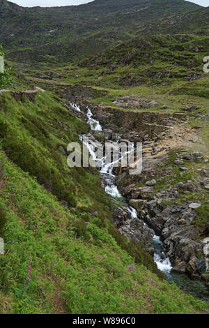 The Watkins Waterfall. Snowdonia National Park North Wales UK Stock ...