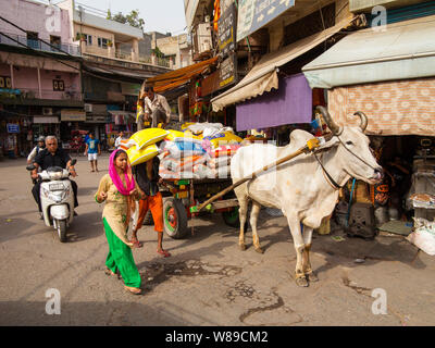 Street scene at Main Bazar Paharganj, New Delhi, India Stock Photo - Alamy