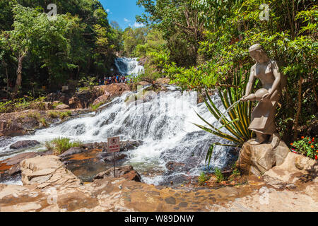 Datanla Waterfall located near the Dalat city in Vietnam Stock Photo ...