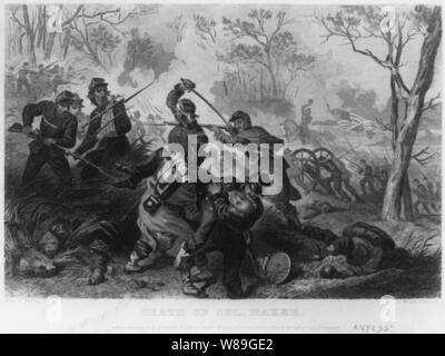 Death of Col. Baker [at Ball's Bluff (near Leesburg, Va.) in the Civil ...