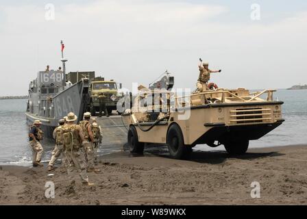U.S. Sailors with Beach Master Unit 1, Naval Beach Group 1, guide ...