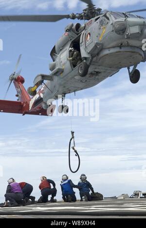 An SH-60B Seahawk helicopter from the Easyriders of Helicopter Maritime ...