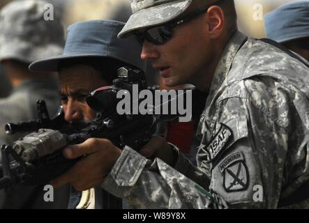 1st Battalion, 87th Infantry Regiment "Summit" standing at Parade Rest ...