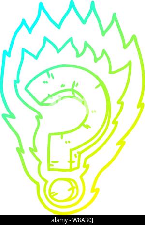 cartoon flaming question mark Stock Vector Image & Art - Alamy