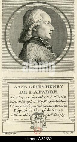 Anne Louis Henri de La Fare (1752-1829). French prelate and statesman ...