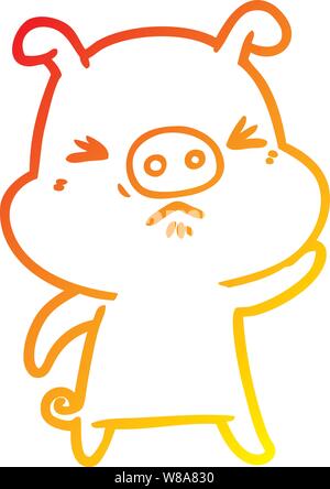 cartoon grumpy pig Stock Vector Image & Art - Alamy