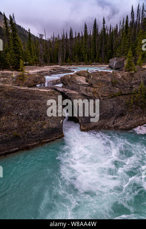 Natural Bridge Yoho Alberta Stock Photo - Alamy