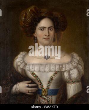 Dennis Vella 1820 1884 Portrait of a woman, 1870 Stock Photo - Alamy