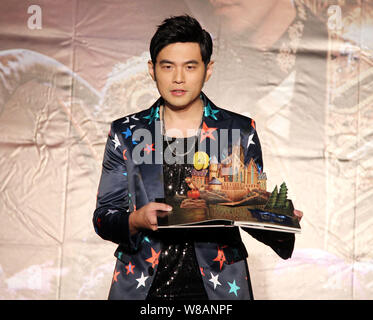 Taiwanese singer Jay Chou poses at Music of Jay Chou Keynote Speech ...