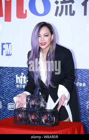 Taiwanese singer Chang Hui-mei, also known as A-Mei, arrives on the red ...
