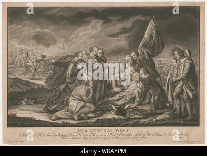 'Der General Wolf' is a historical image of a military figure, possibly ...