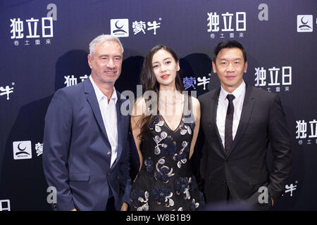 (From left) Singaporean actor Ng Chin Han, American actor Dwayne ...
