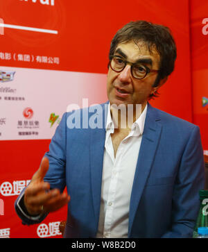 Canadian film director Atom Egoyan speaks at an interview during the ...