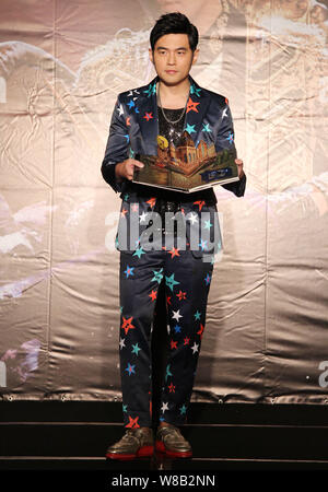 Taiwanese singer Jay Chou poses at Music of Jay Chou Keynote Speech ...