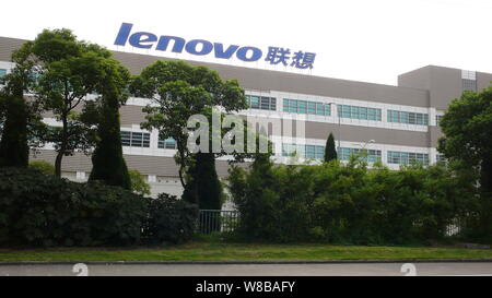 --FILE--View of the office building of Lenovo (Shanghai) Limited at the ...