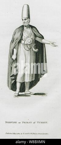 Dervish or priest of Turkey Clarke Edward Daniel 1824 Stock Photo - Alamy