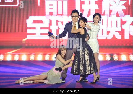 (From left) Chinese actress Liu Shishi, Australian actress Nicole ...