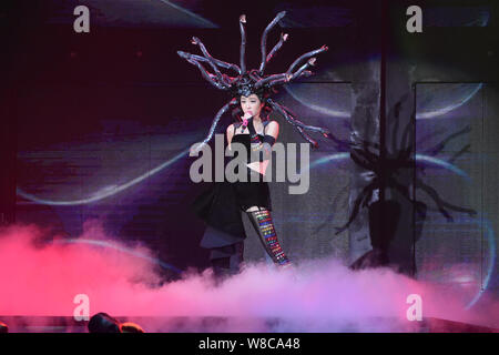 Jolin Tsai at her concert in Taipei, Taiwan, China on 05th November ...