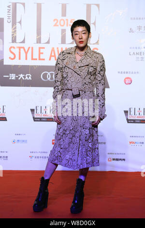 Japanese model Sayo Akasaka arrives at the red carpet for the "2015 ...