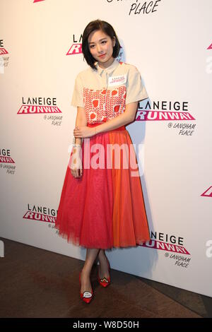Hong Kong singer and actress Heidi Lee poses as she arrives for a ...