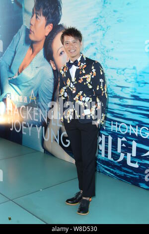 Hong Kong singer Hacken Lee promotes his new album in Hong Kong Monday ...