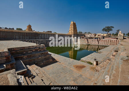 Manmatha Tank at Virupaksha Temple, Hampi, UNESCO world heritge site ...