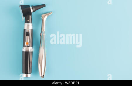 Instrument for check ear nose throat by ENT doctor Stock Photo - Alamy