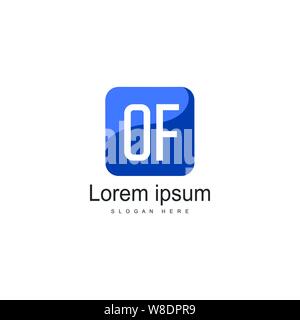 Initial IF logo template with modern frame. Minimalist IF letter logo ...