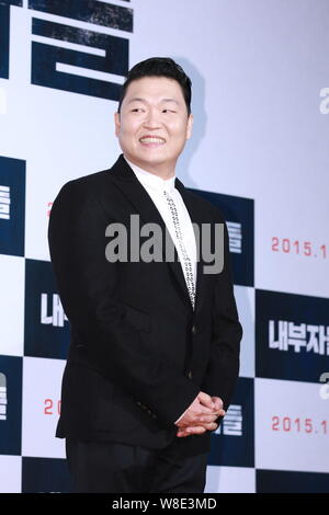 S. Korean singer Psy South Korean singer Psy poses for a photo during a ...