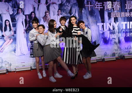 (From left) Taiwanese actresses Bea Hayden Kuo, Amber Kuo, Chinese ...