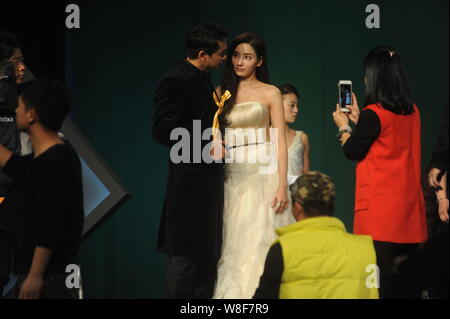 Thai actor Nawat Kulrattanarak, right, better known by his stage name ...