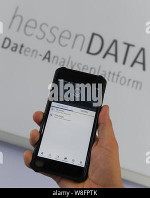 Wiesbaden, Germany. 09th Aug, 2019. A police officer presents a new G38 ...