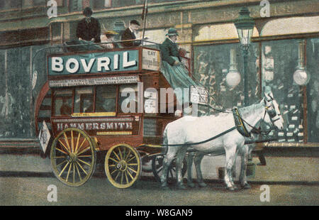 Horse drawn omnibus at London Transport Museum in London, England ...
