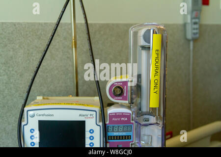 A Patient Controlled Analgesia (PCA) pump for epidurals in a labor and ...