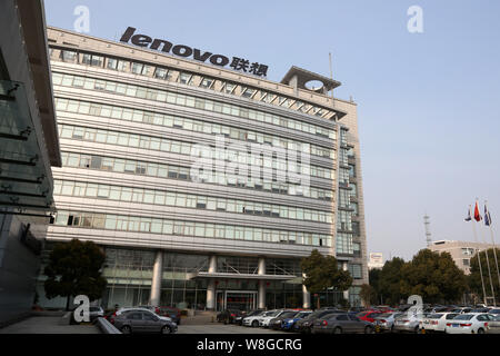 --FILE--View of the office building of Lenovo (Shanghai) Limited at the ...