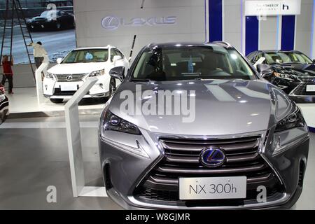 Lexus of Toyota is on display at the Toyota automobile museum in ...