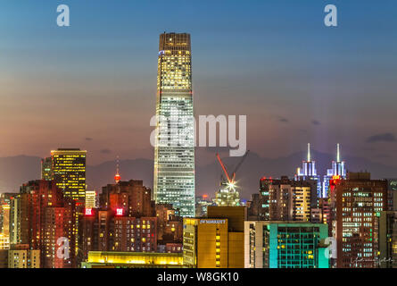 China World Trade Center Tower 3 in Beijing Central Business District ...