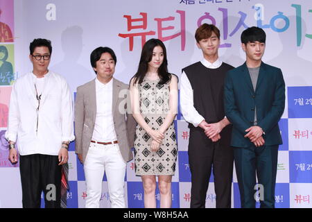 South Korean actress Park Joo-mi, attends a photo call for the Dior's Fall 2022 collection in ...