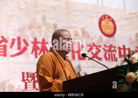 The Abbot of Shaolin Temple Shi Yongxin signing his book in London ...