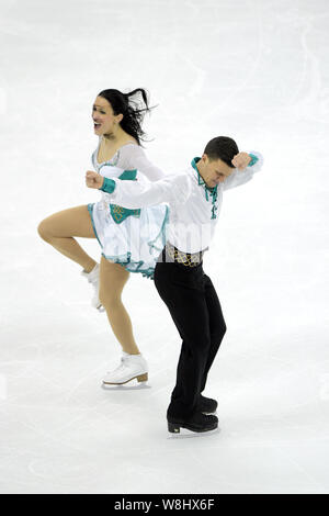 Charlene Guignard and Marco Fabbri of Italy perform during the figure ...