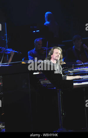 Greek musician Yiannis Hrysomallis, also known as Yanni, performs ...