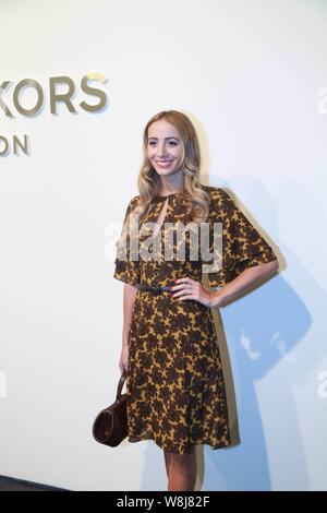 British model and DJ Harley Viera-Newton attends the Michael Kors ...