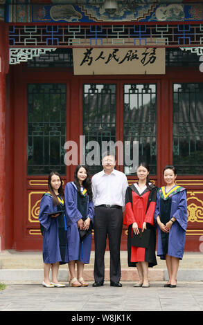 Chen Jining, Minister of Environmental Protection of China, speaks at a ...