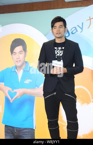 Jay Chou attends a charity event to encourage young people chasing ...