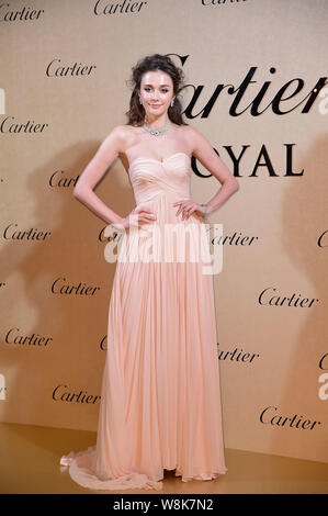 Taiwan-based Ukrainian model and actress Larisa Bakurova poses as she ...
