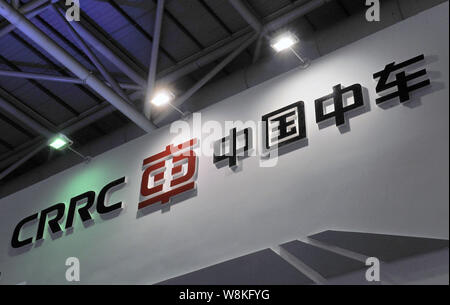 --FILE--View of a logo of China Railway Group Limited (CREC) in ...