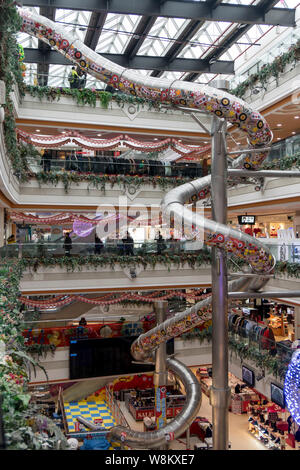 The five-story-high giant winding slide is pictured at the Bali ...