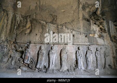 View of temple at Longmen, Dragon Gate, Kunming China Stock Photo - Alamy