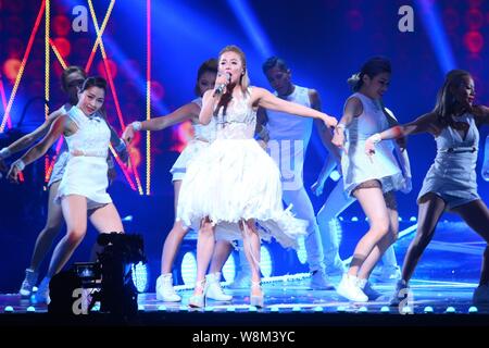 Taiwan-based Chinese singer Della Ding Dang performs at the KKBox Music ...